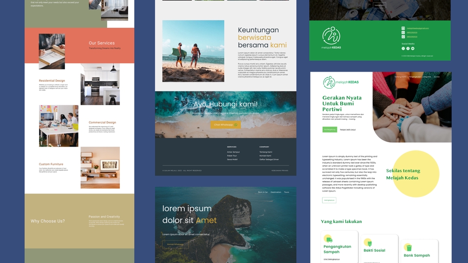 Convert Desain Website menjadi HTML/CSS