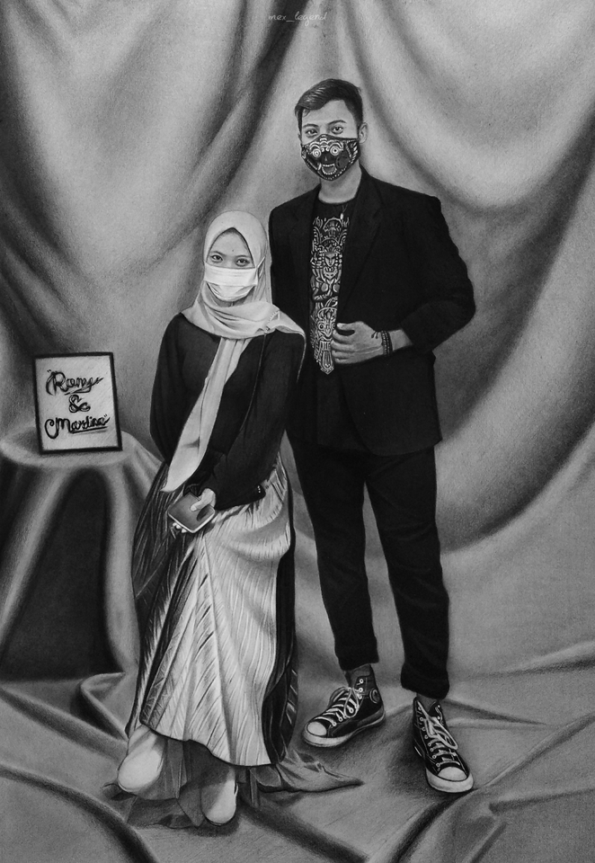 LUKISAN POTRAIT SUPER DETAIL & ORIGINAL