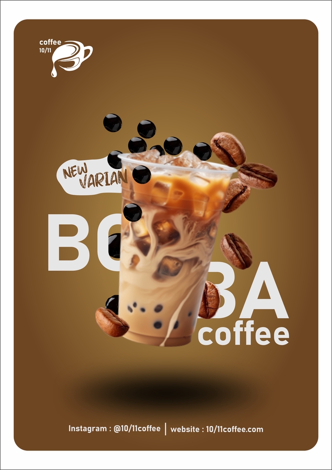 Desain poster produk, banner, kartu nama.