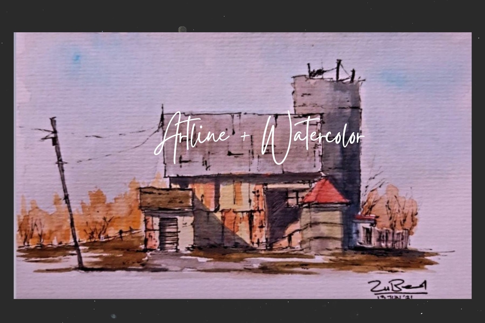 Sketsa objek/bangunan/pemandangan