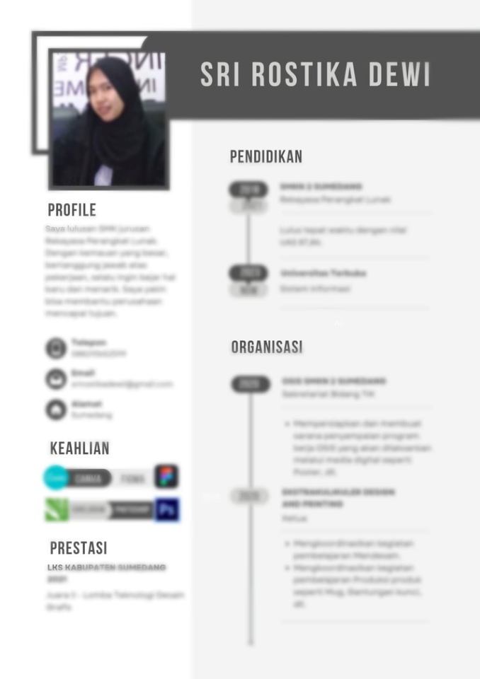 DESAIN CV / RESUME