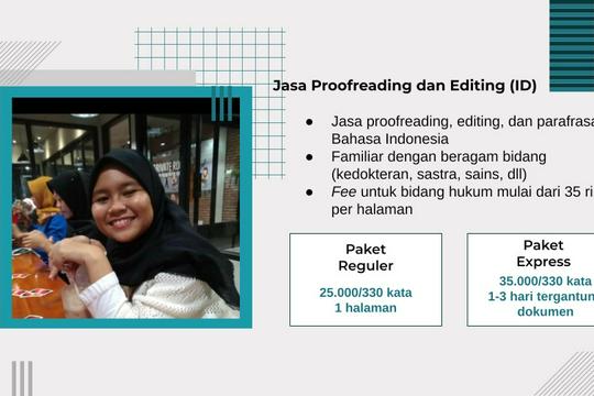 Jasa Editing dan Proofreading EN & ID