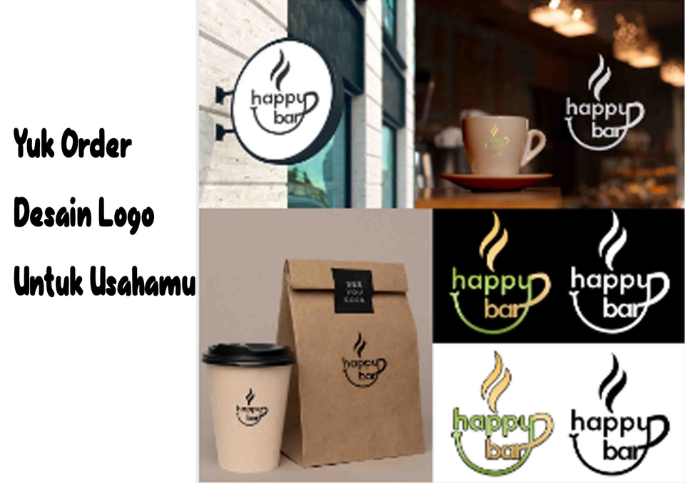 Desain Logo Modern, Simpel, Keren, Profesional