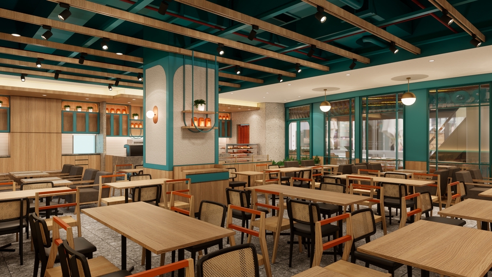 Design Restaurant, Cafe, Booth Event