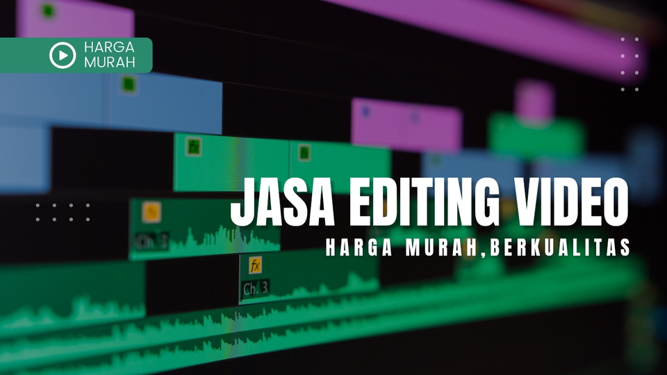 Jasa Editing Video Murah dan Berkualitas
