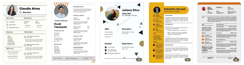 Design CV kreatif dan menarik
