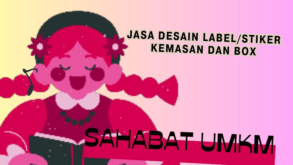 Desain kekinian Label dan Kemasan
