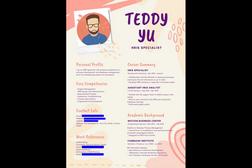 DESIGN CV / RESUME (PLUS TRANSLATE KE MANDARIN)