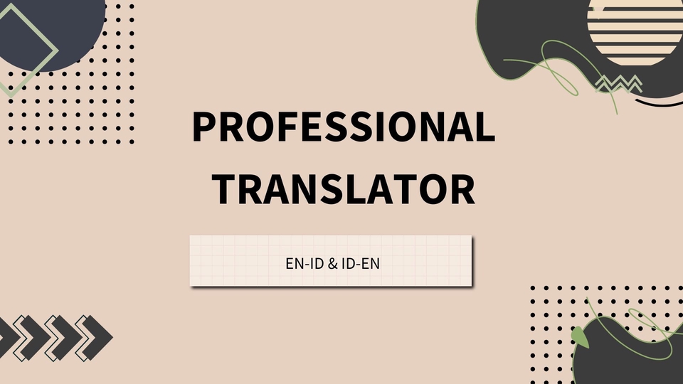 1 Day Work - Professional ENG - ID Translator (2+ Years Experience, 50 ...