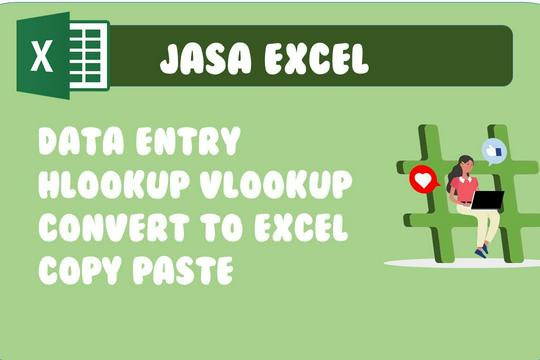 Jasa Entri Data / Data Entry Excel, Copy Paste, Convert PDF to Excel, dll.