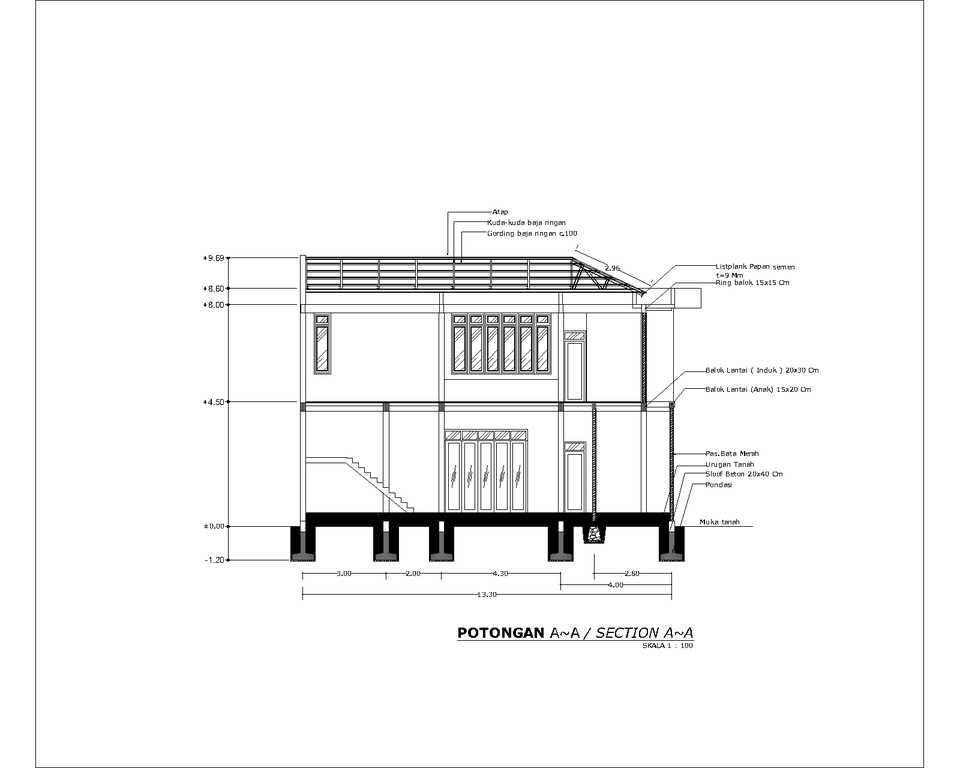 Gambar Kerja-IMB-Asbuilt Drawing- Autocad 2D - 1 Sampai 5 Hari Selesai