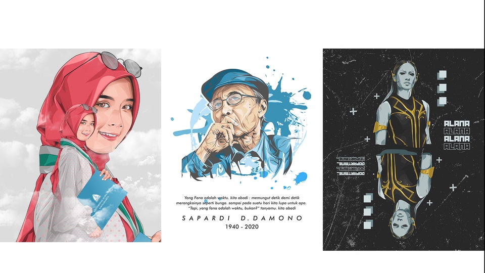 Jasa Vector Portrait dopartmine