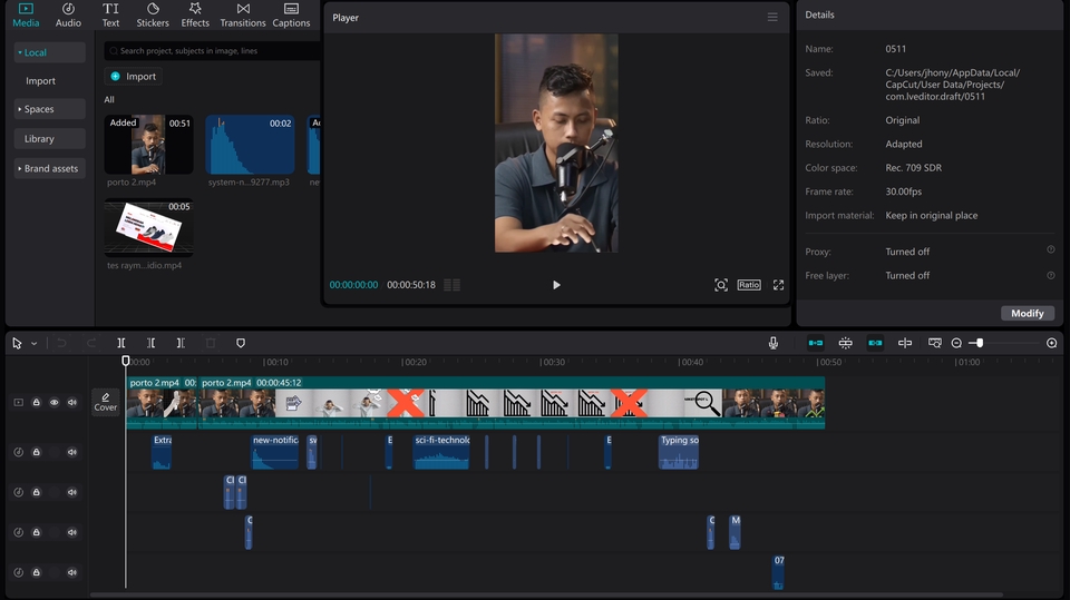 specialist editing short form content