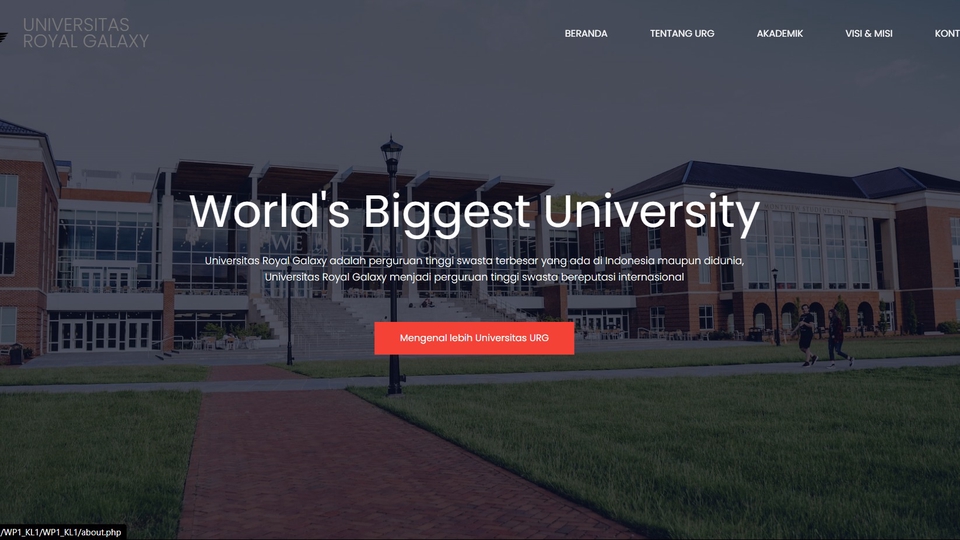 Membuat website kampus