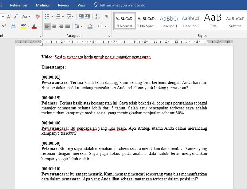 TRANSKRIP AUDIO/VIDEO : CEPAT, AKURAT, TERPERCAYA