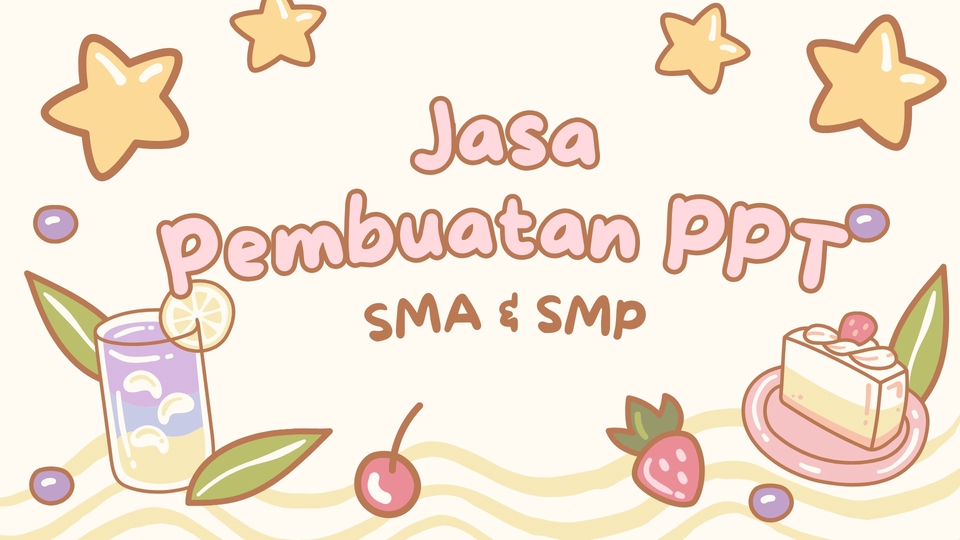 Jasa Pembuatan PPT Tugas Presentasi SMA/SMP
