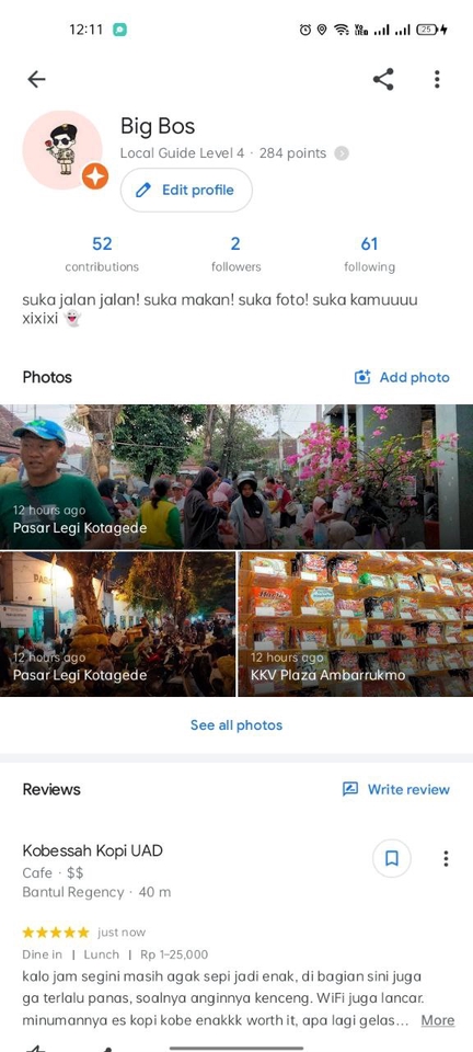 Review google maps local guide level 7 dan 5