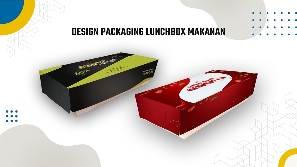 Custom Design Packaging Lunchbox Untuk Pedagang UMKM