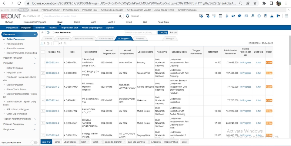SETTING APLIKASI ECOUNT ERP SYSTEM (web based system)