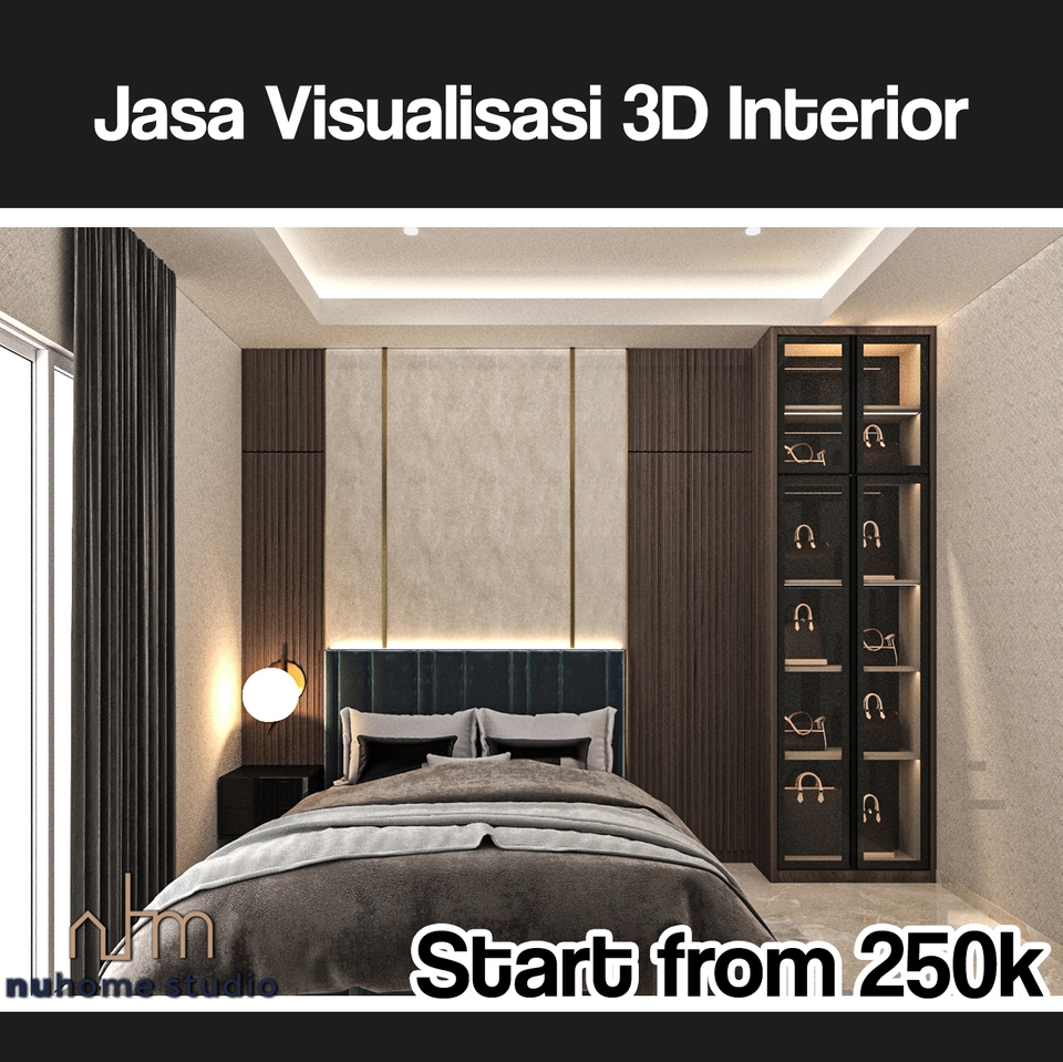 Visualisasi 3D Interior Ruangan dan Facade Bangunan