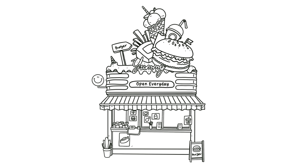 DESAIN DOODLE UNTUK PRINTING, SABLON, DAN STIKER