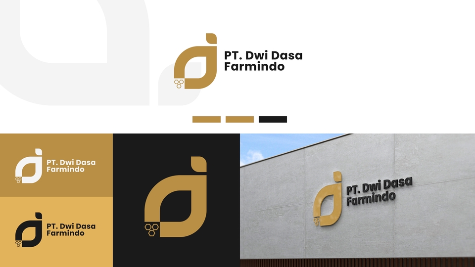 Desain Logo Perusahaan Professional Modern (FREE BRAND GUIDELINE)