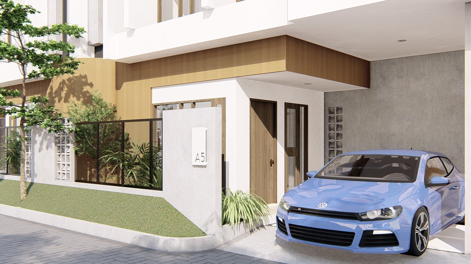 Desain Arsitektur (3D Rendering, Gambar Teknis)