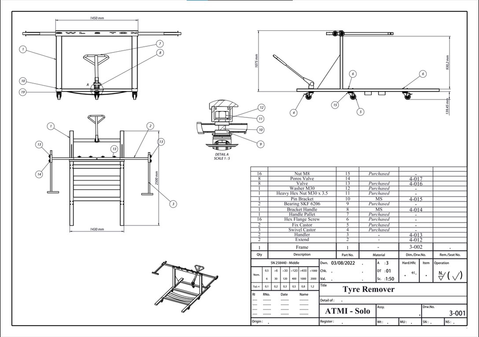 Jasa Design, Perancangan Komponen, Parts Assembly, Gambar Teknik ...