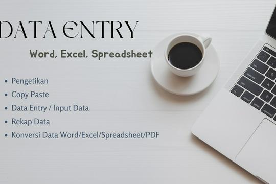 DATA ENTRY (Word, Excel, Spreadsheet)