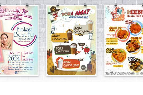 Poster Infografis untuk promo produk atau perusahaan