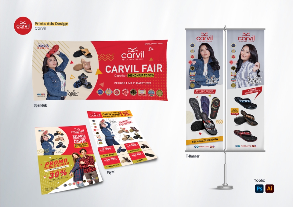 JASA DESAIN SPANDUK, BANNER, BALIHO, FLYER, MURAH!