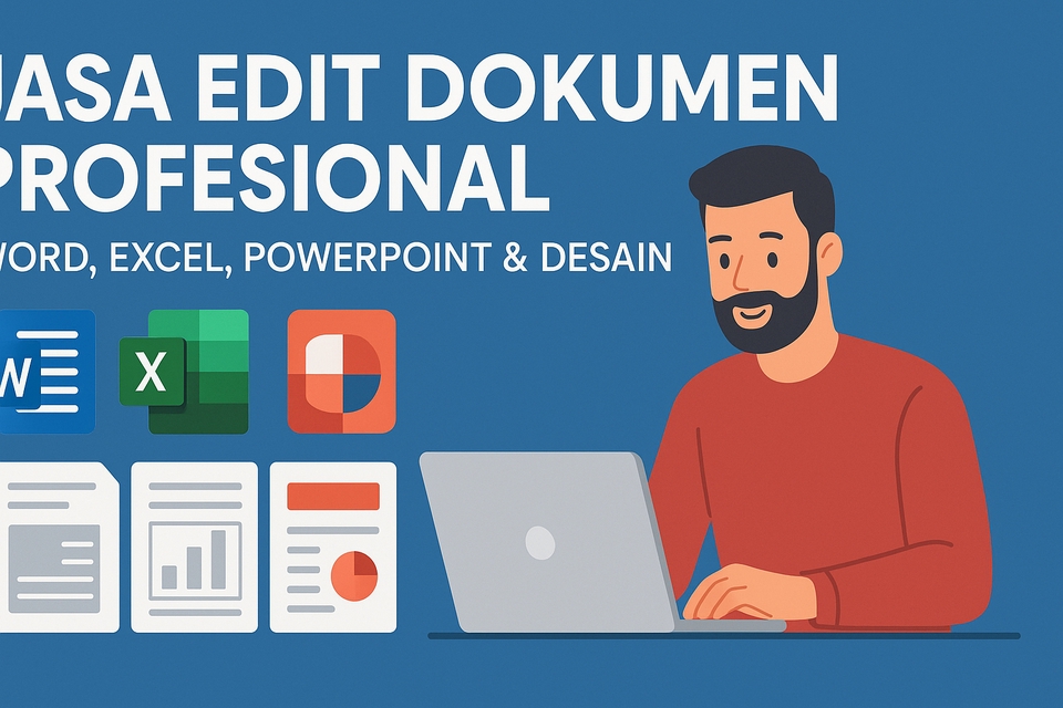 Jasa Edit Dokumen Profesional - Word, Excel, PowerPoint & Desain
