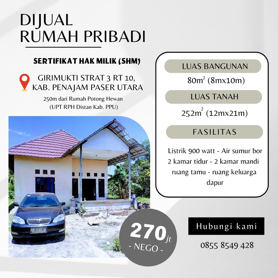 DESIGN PAMFLET PENJUALAN RUMAH/TANAH