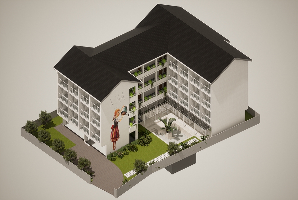 รับ render ภาพภายนอก 3d visualization/ perspective render exterior interior and 3D Animation