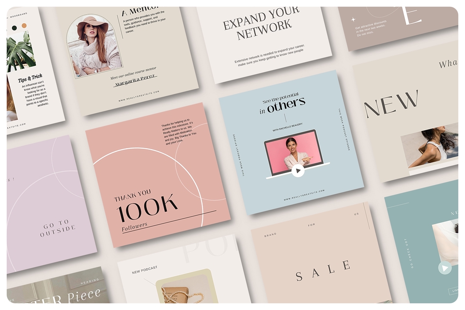 Desain Web Banner & Feed Instagram hanya 1 hari aja