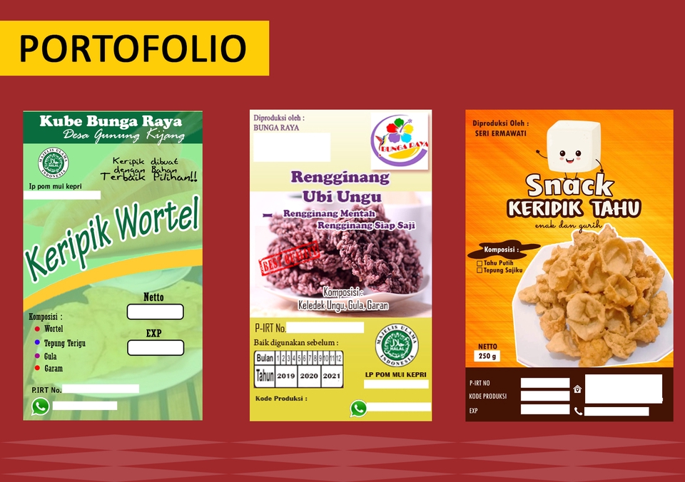 Desain Stiker Produk Menarik