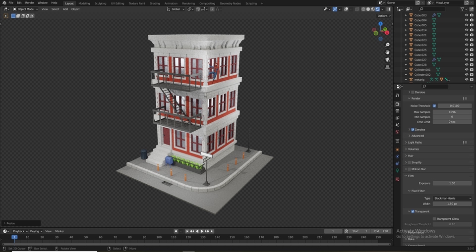 Pembuatan Environment 3D Modeling dan Objek Benda untuk Video Animasi