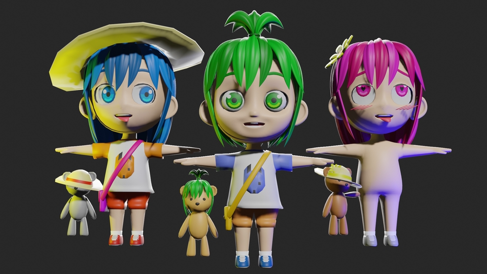 3D environment & character untuk proyek animasi