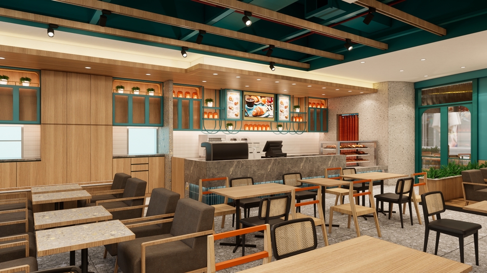 Design Restaurant, Cafe, Booth Event