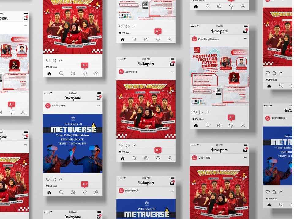 Design Feeds Instagram / Cover Linkedin / Cover Facebook