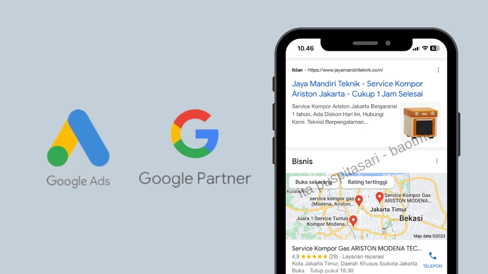 Jasa Iklan Google Ads Profesional (Google Partner) 1 Hari Jadi!