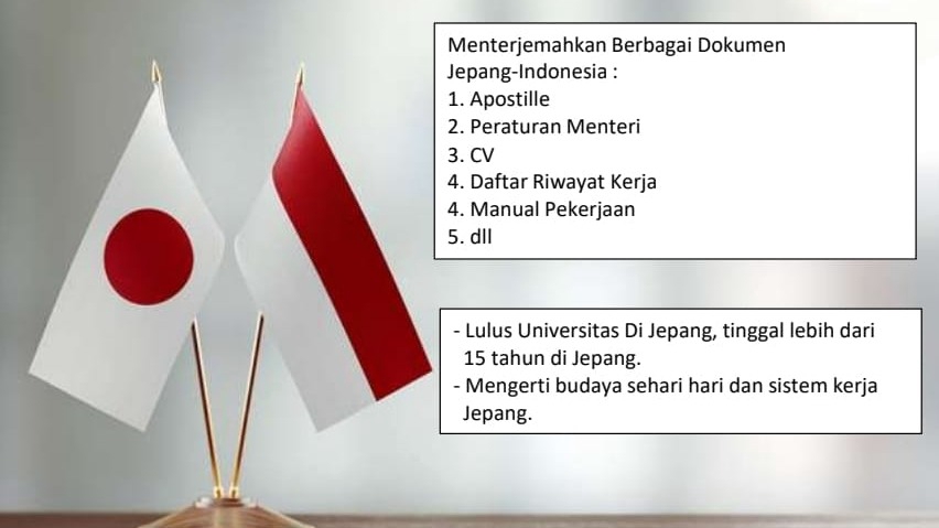 Terjemahan Bahasa Jepang Indonesia
