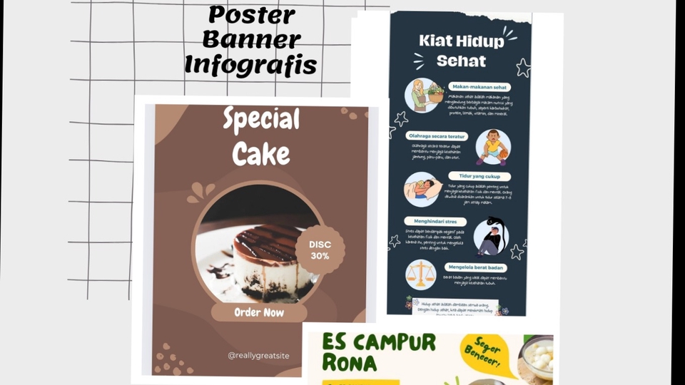 Poster / Banner / Infografis untuk Tugas / Event
