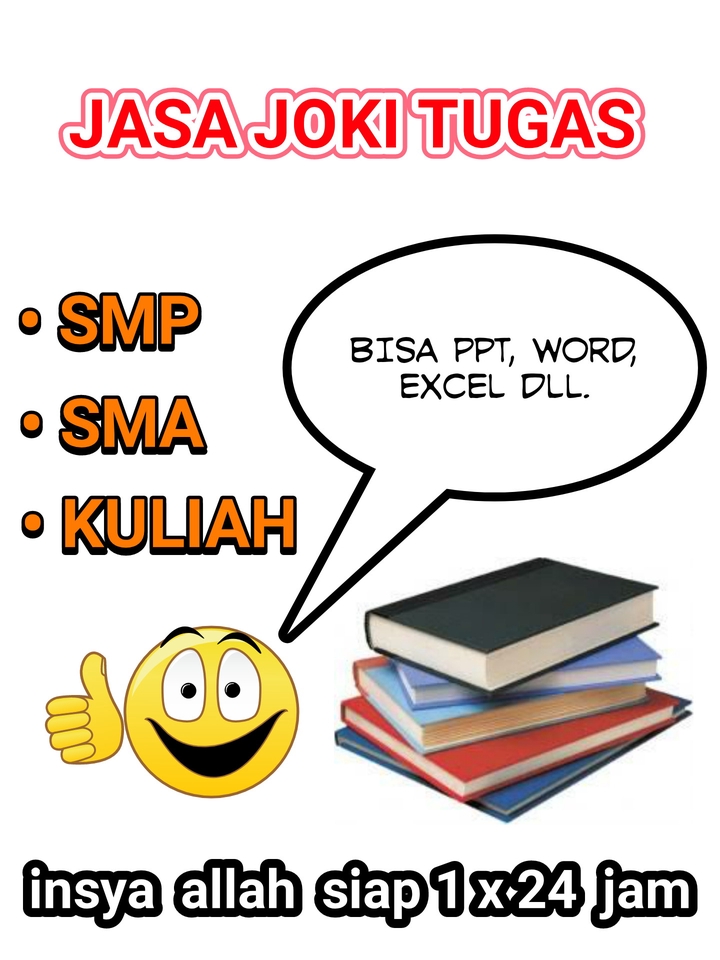 JASA JOKI TUGAS KULIAH, SMA, DAN SMP HARGA MURAH