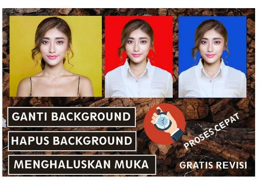 EDIT FOTO DAN HAPUS/GANTI BACKGROUND CEPAT FREE REVISI