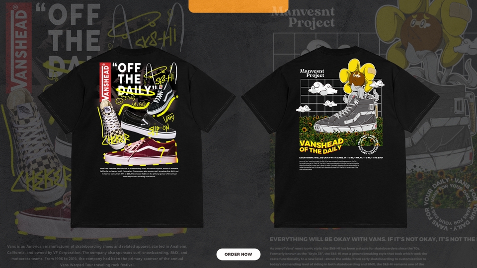 Desain Kaos Streetwear Custom Modern