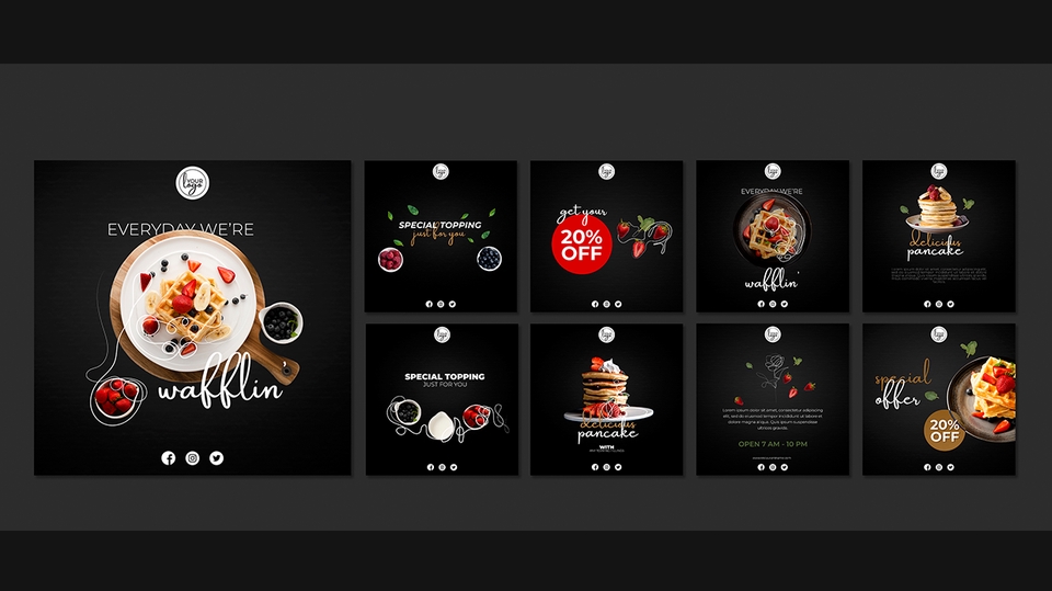 Feed Design Social Media Profesional