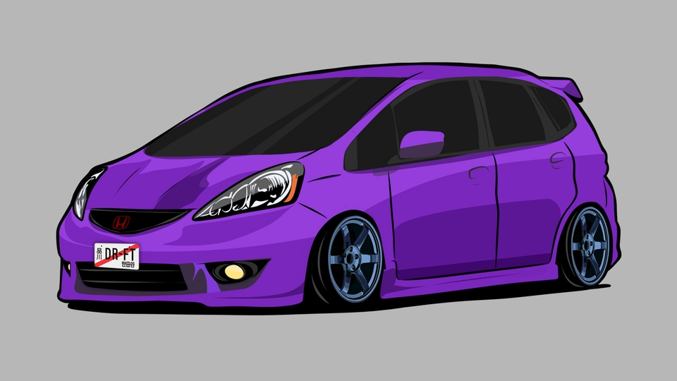 Ilustrasi desain mobil