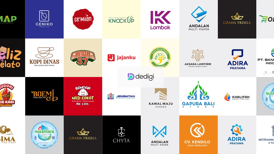JASA DESAIN LOGO MODERN, PROFESIONAL & MINIMALIS
