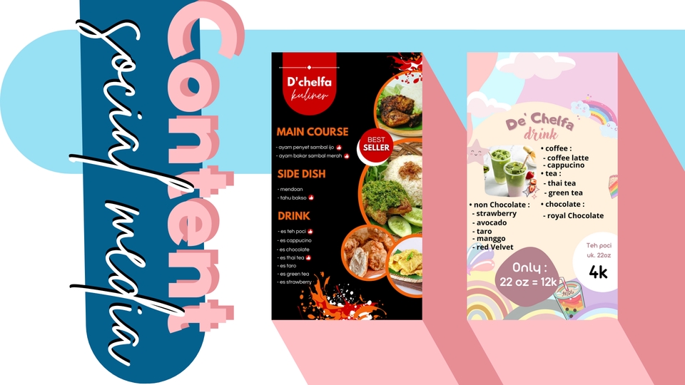 desain of social media aesthetic minimalis (with deal good price)